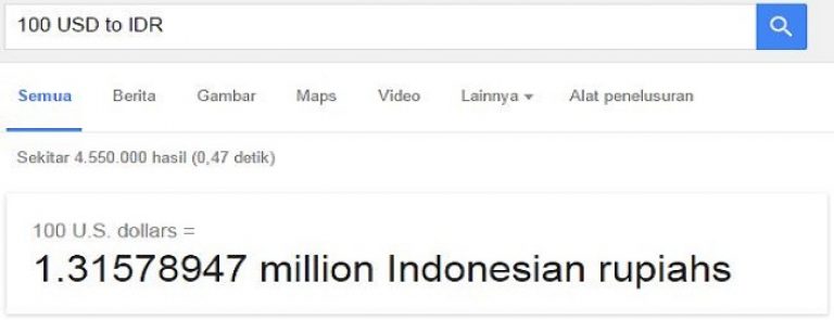 Cara menghitung dolar ke rupiah atau mata uang asing lainnya